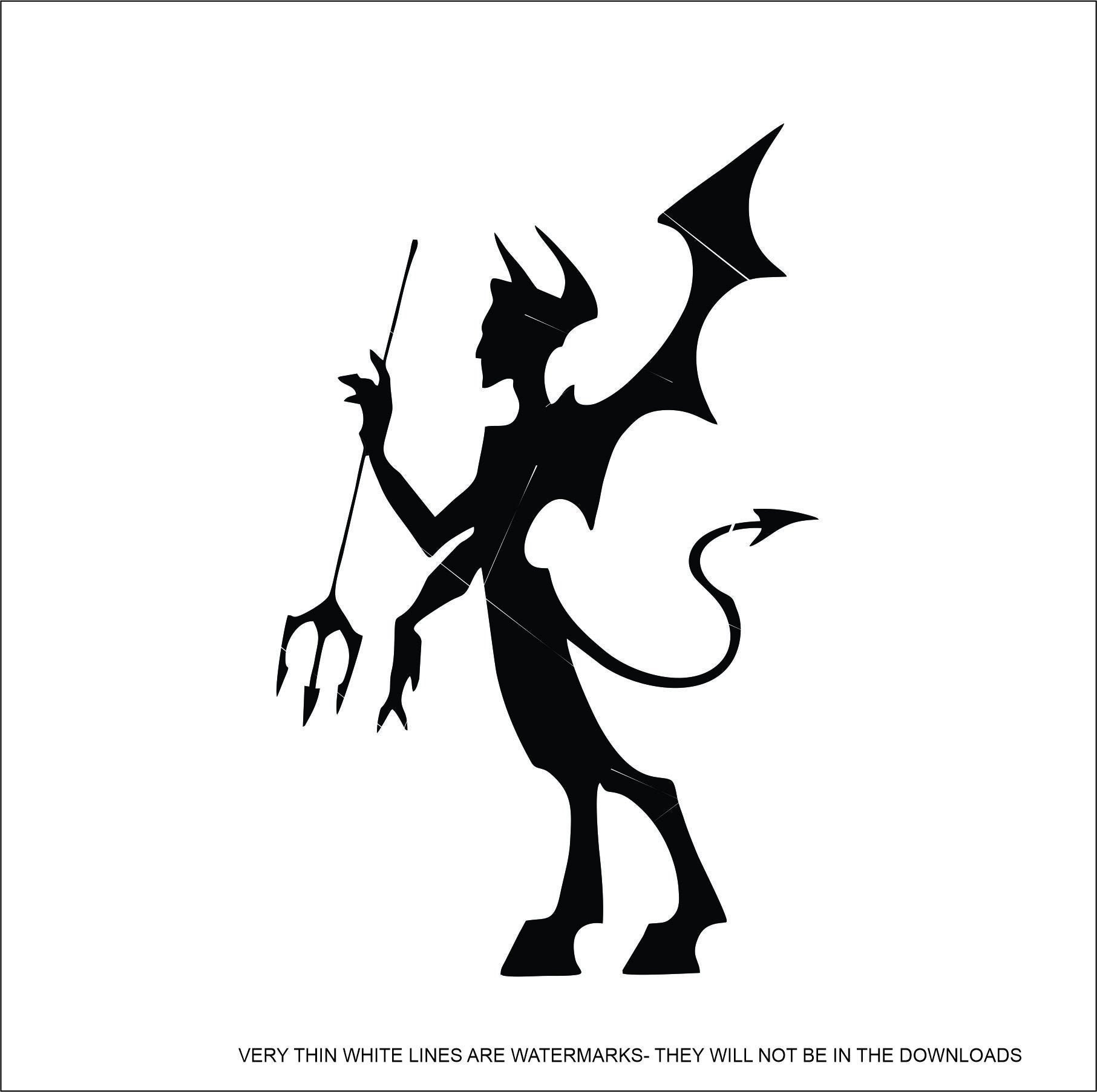 Devil Clipart Black And White