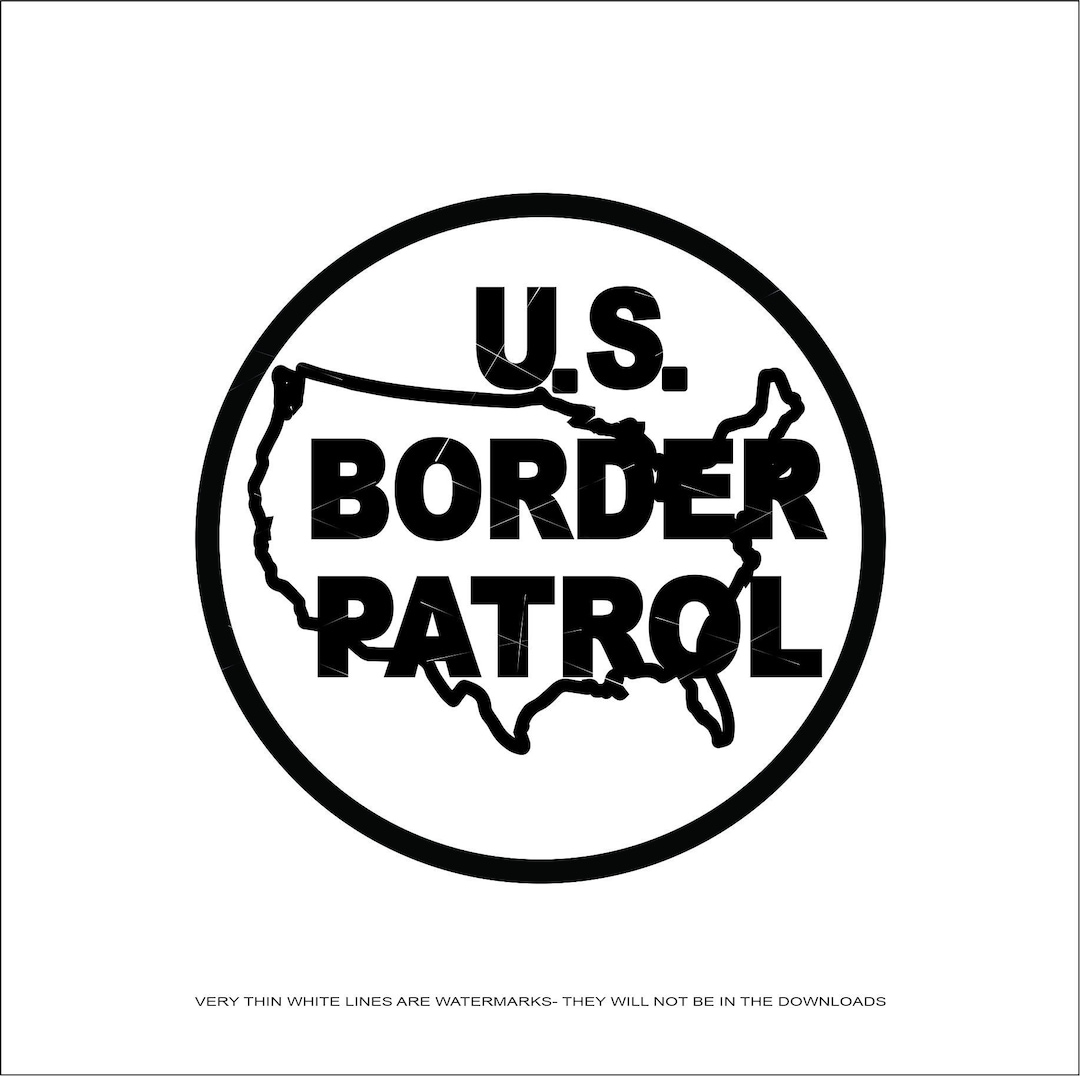 US Border Patrol Map USA Patrol Officer Federal Law Customs Border ...