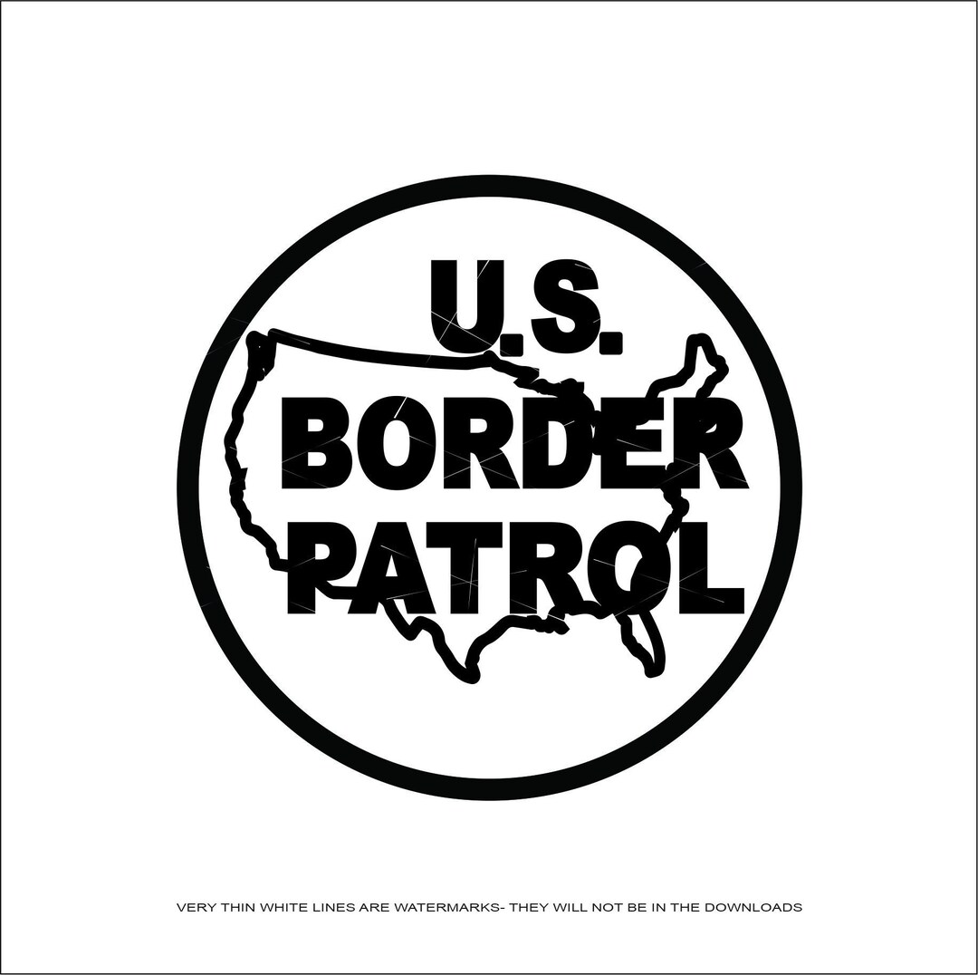 US Border Patrol Map USA Patrol Officer Federal Law Customs Border
