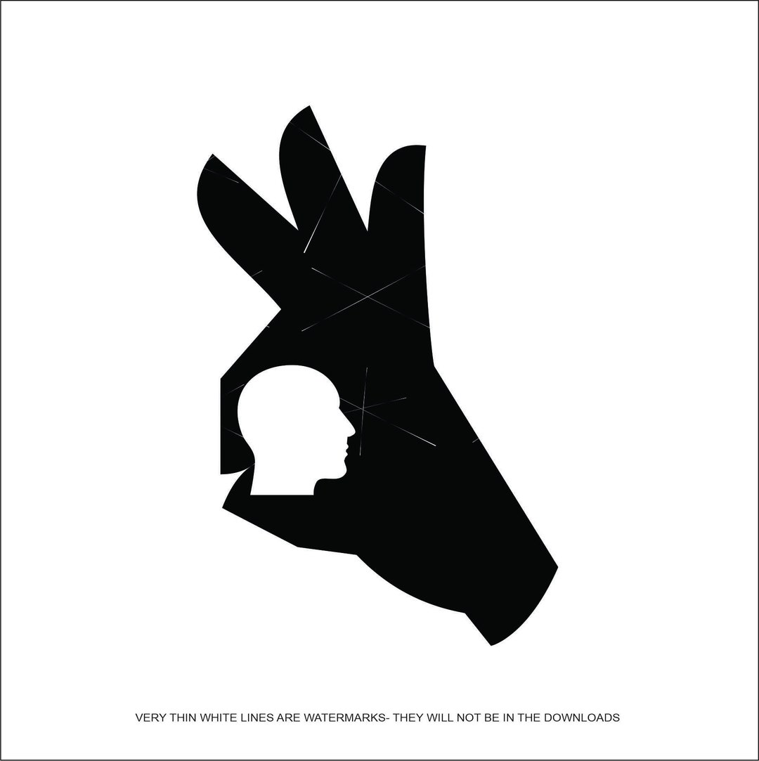 Person Gesturing OK Hand Okay Sign Head Approval Finger Silhouette ...