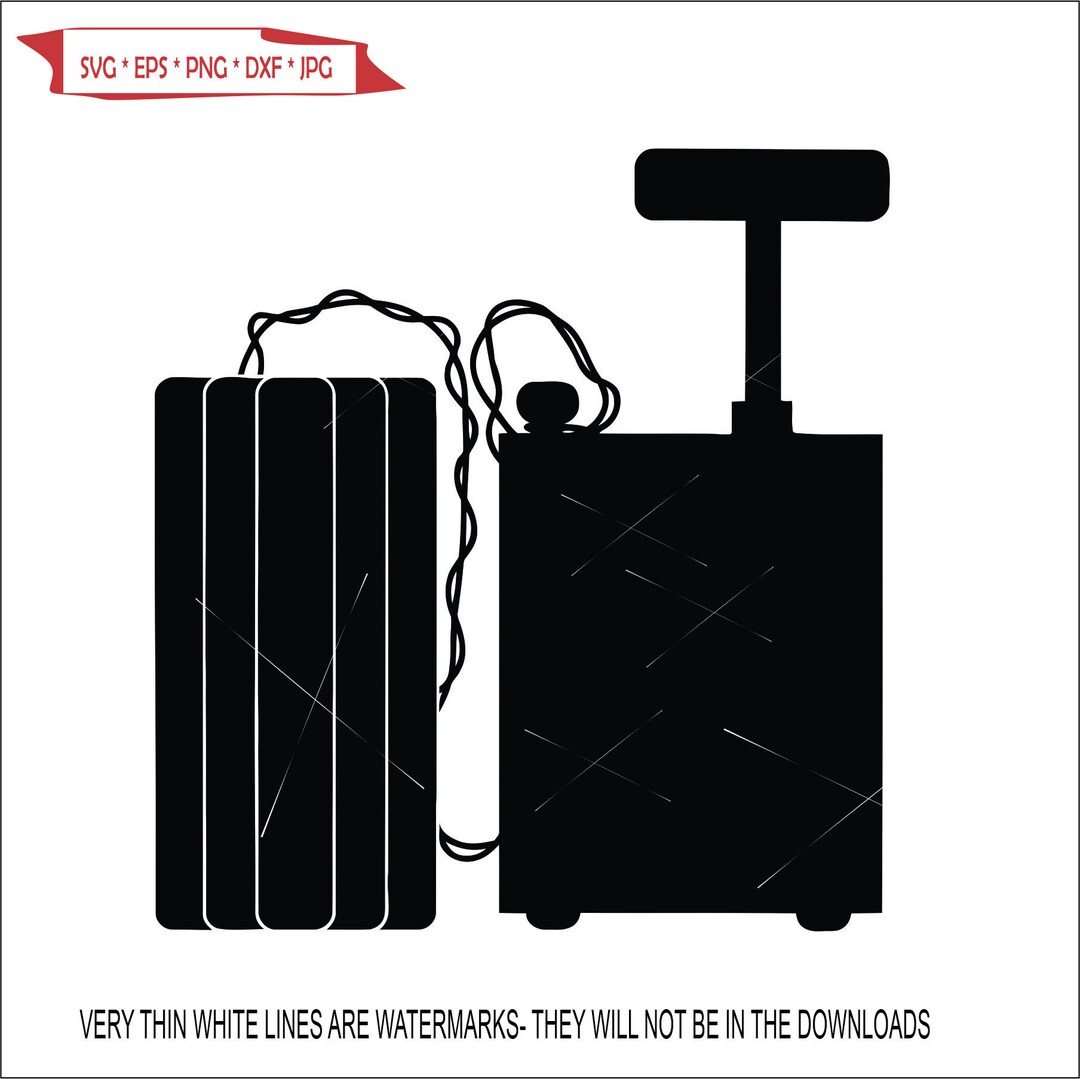 Dynamite Explosives Plunger War Bomb Blow up Weapon Military ...