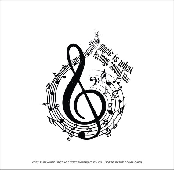 Lege Muzieknotenbalk Clipart