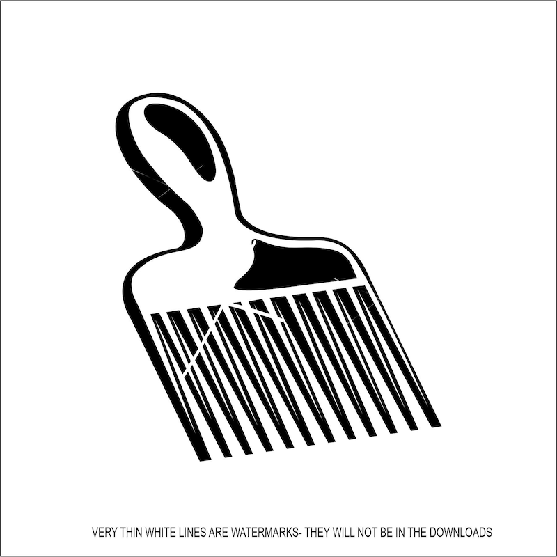 Afro Pick Svg - Etsy