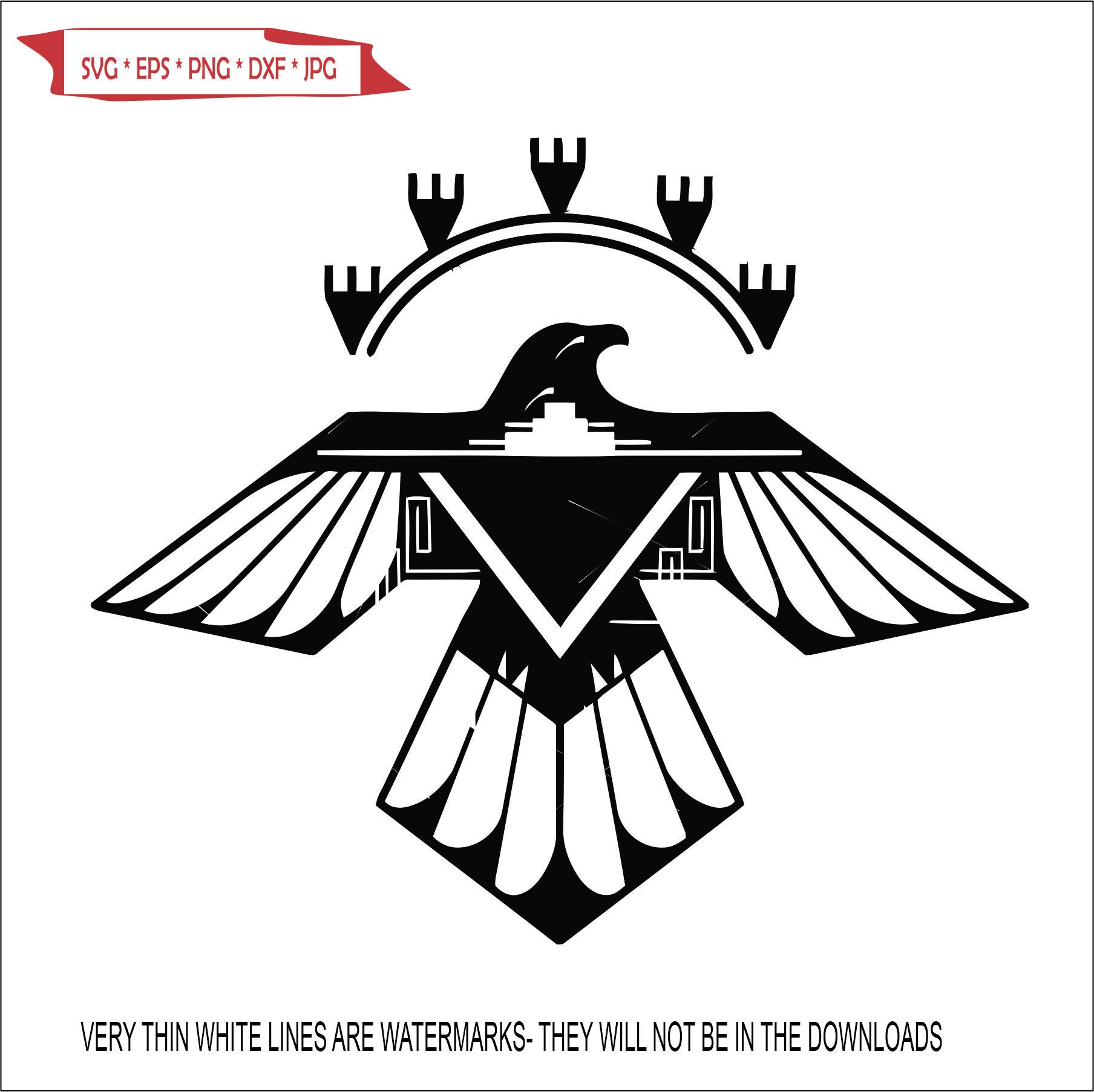 Native American Hawk Design