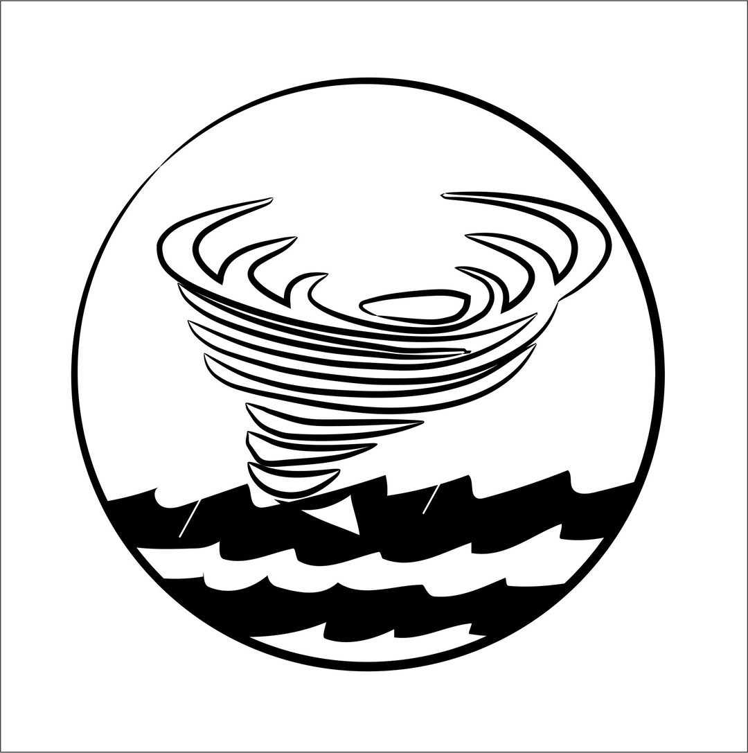 Hurricane Over Ocean Tropical Cyclone Spiral Strong Winds Weather * SVG ...
