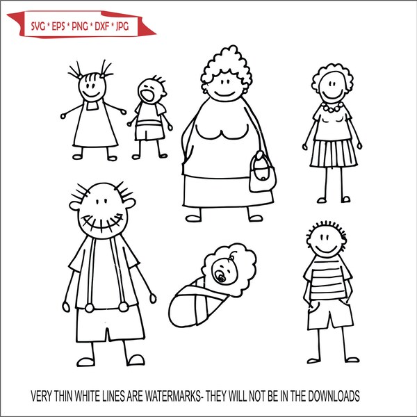 Stick Figure Grandma Svg - Etsy