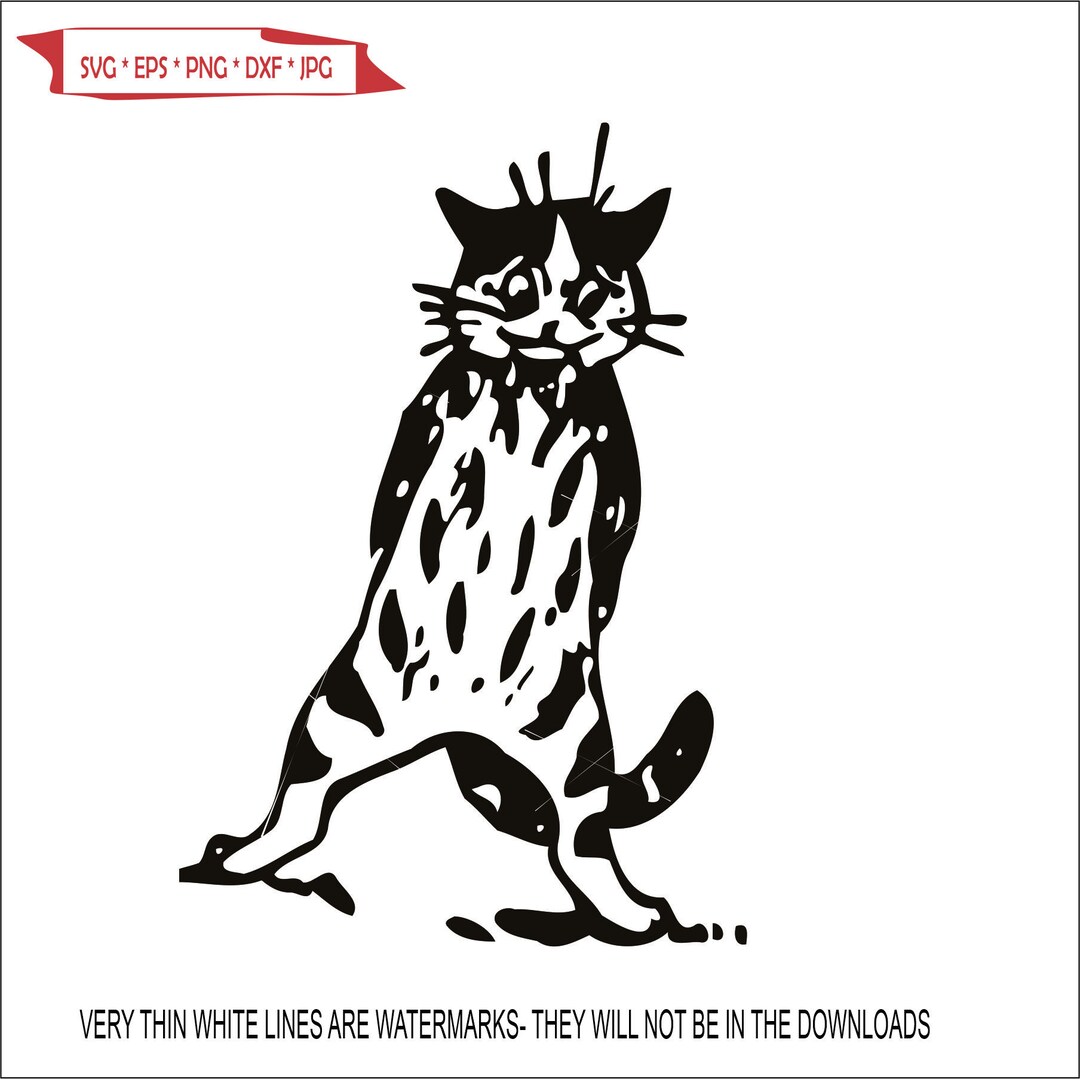 Gato de dibujos animados impaciente gatito felino sensación de control ...