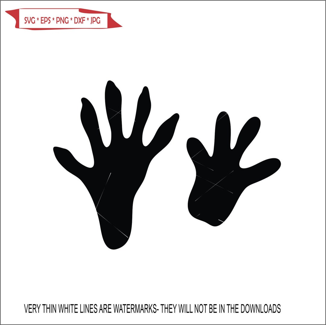 Muskrat Tracks Foot Print Wild Animal Paw Identification Rodent ...