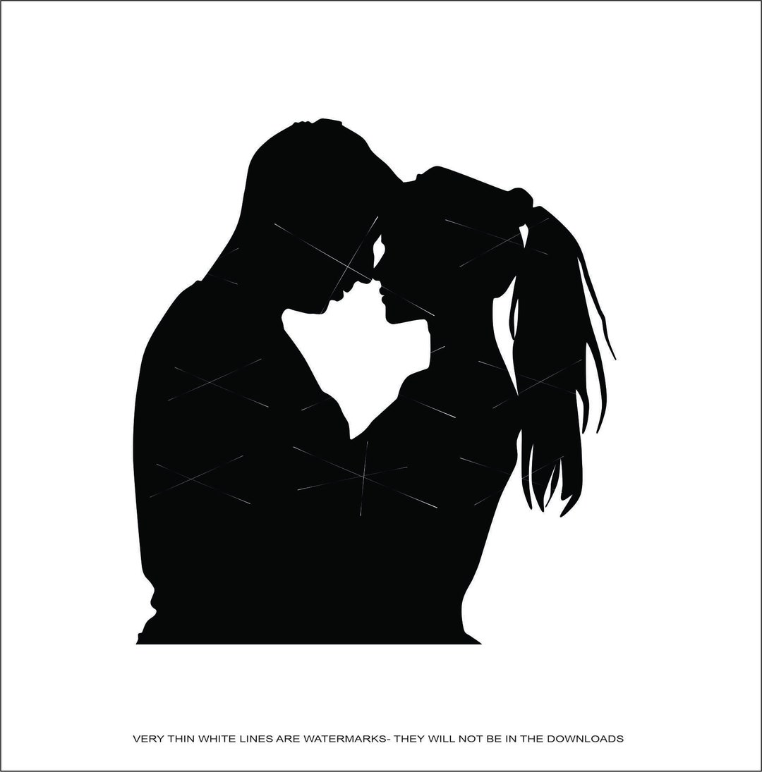 Simple Sensual Couple Love Romantic Romance Face to Face Rub Nose ...