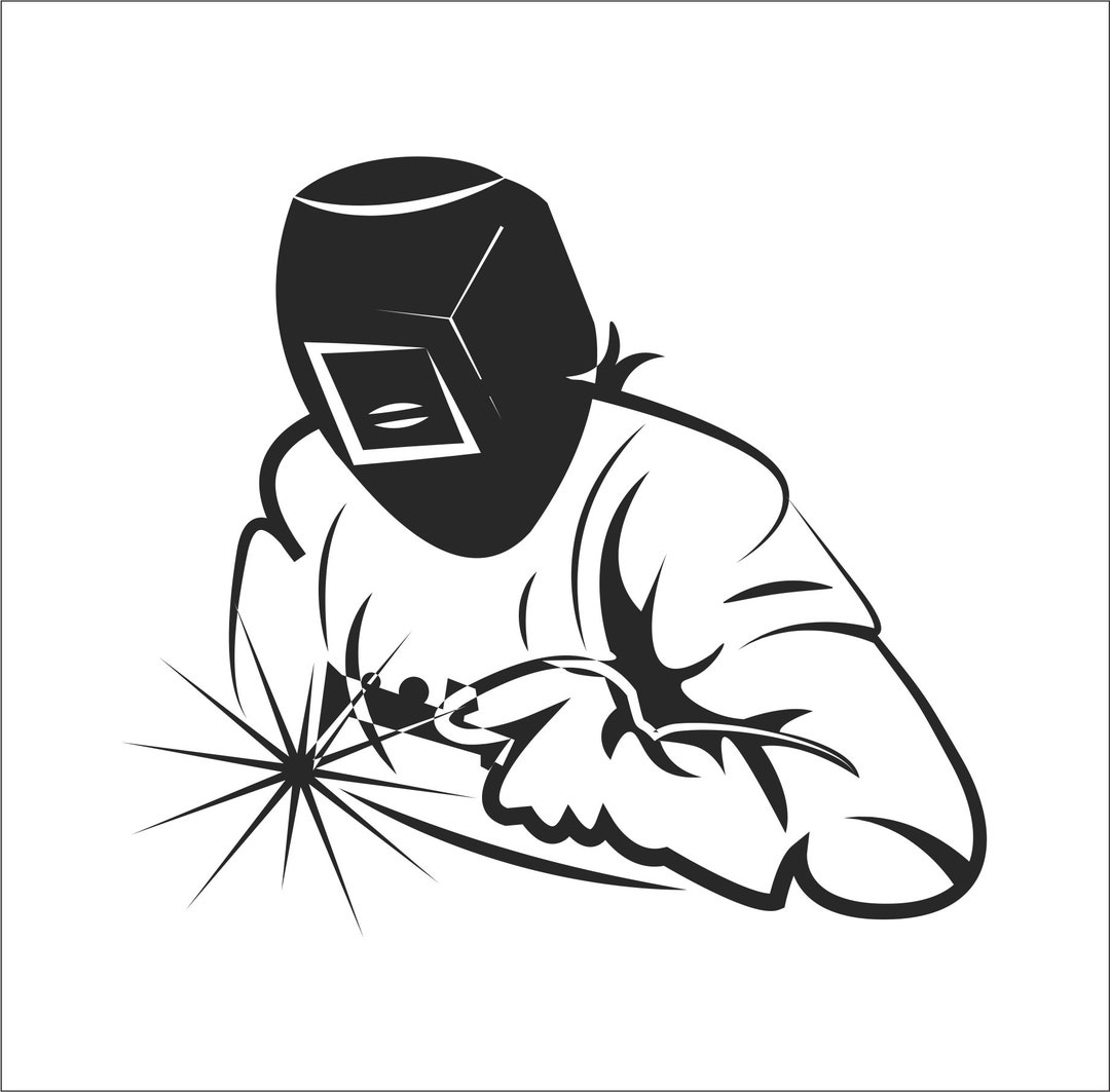 Welder Man Torch Sparks Boilermaker Assemble Repair Construction Stick ...