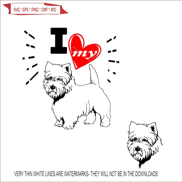 Westie Dxf - Etsy