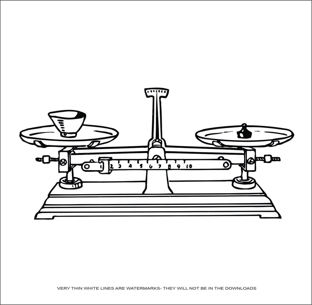 Balance Scales Weights Weigh Food Kitchen Grocery Supermarket Bulk ...