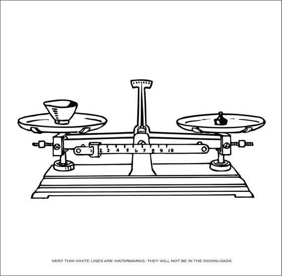 Balance Scale Coloring Page