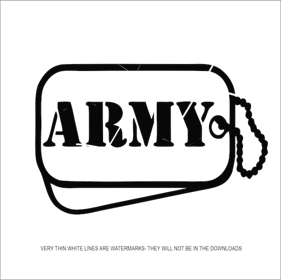 Army Dog Tags Army Soldier Military Branch Veteran Hero | Etsy