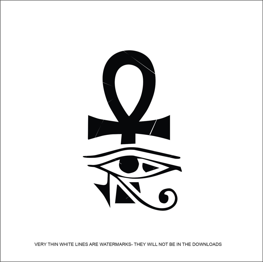 Cross Ankh Rebirth Third Eye Egyptian Key Life Protection Hieroglyphics ...