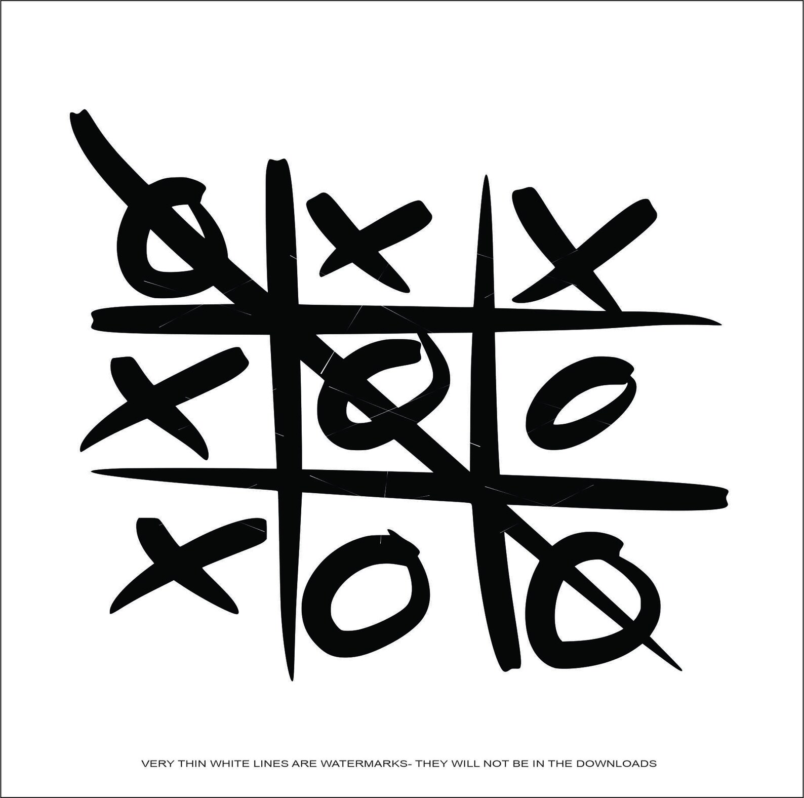 Tic Tac Toe Strategy Game Play Xs Os Fun 2 Player 3 in Row Educational ...