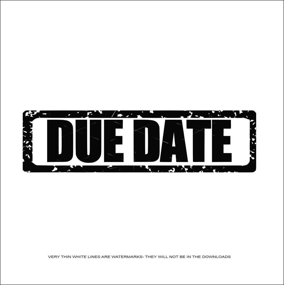 Due Date Sign Alert Icon Bills SVG SVG Cut Sign Image - Etsy