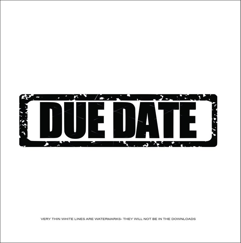Due Date Sign Alert Icon Bills SVG SVG Cut Sign Image - Etsy