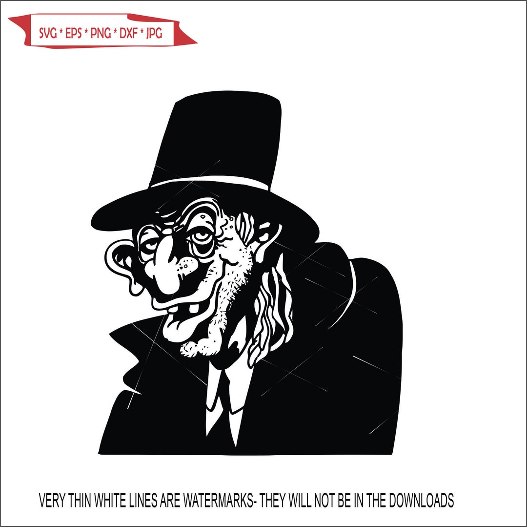 Strange Man Face Top Hat Freak Monster Beast Creature Ugly Horror Scary ...