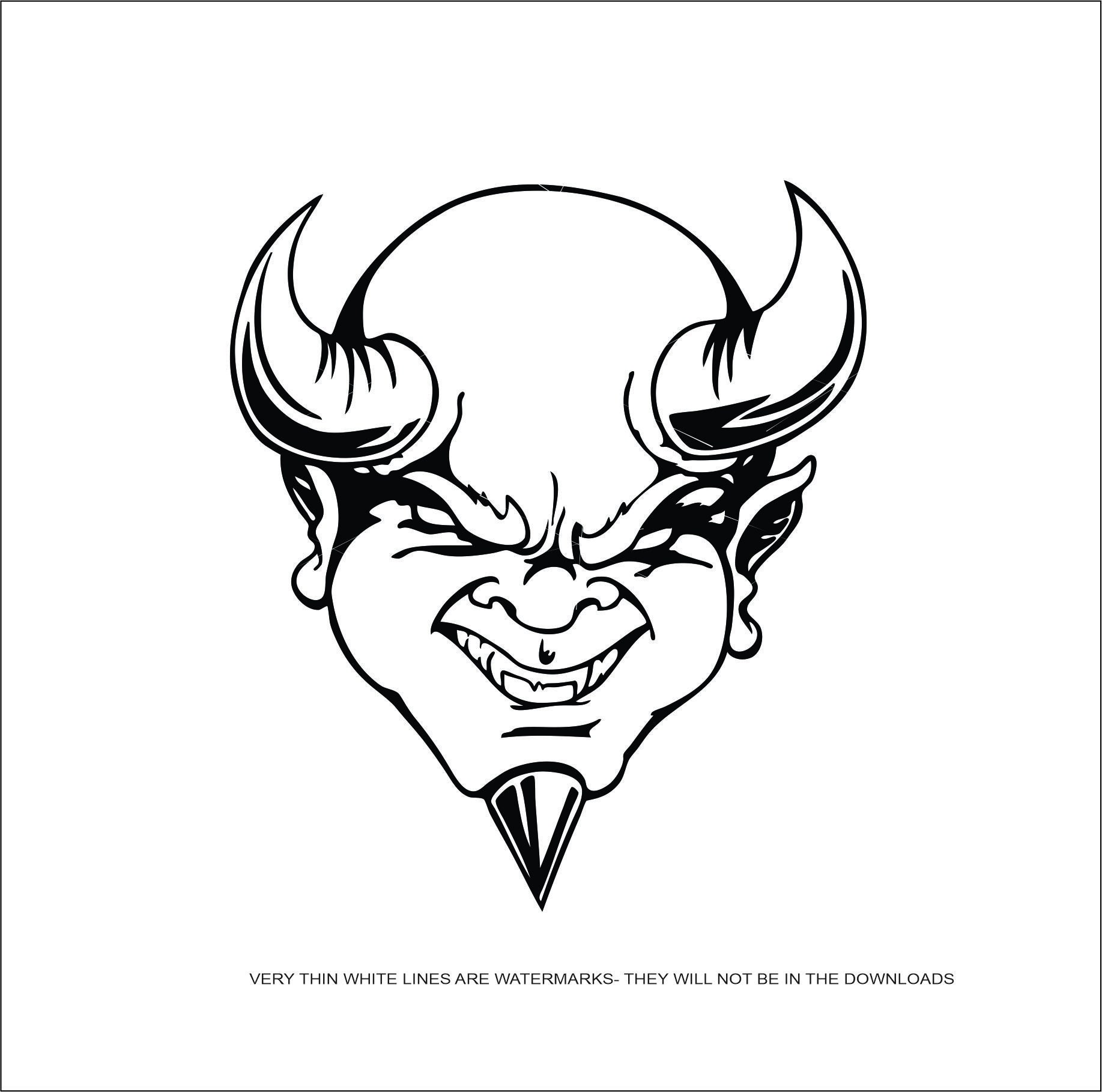 Devil Face Mischief Look Lucifer Satan Temptation Mean | Etsy