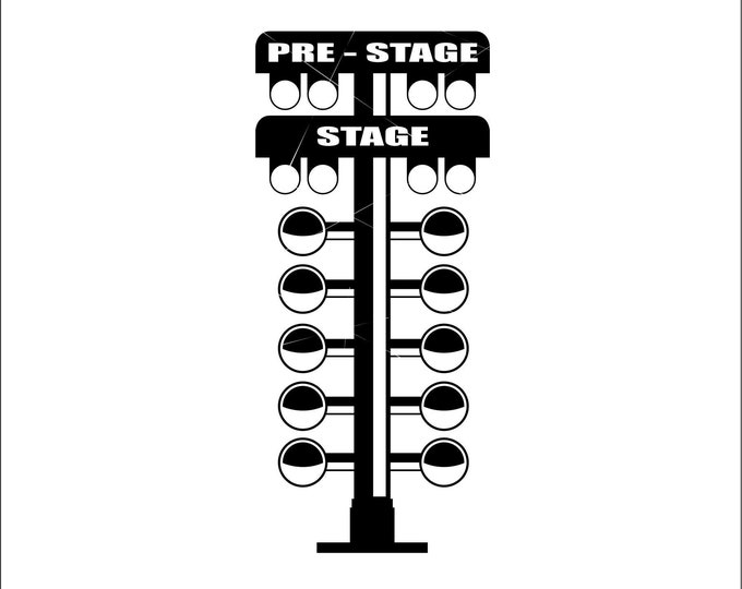 Drag Racing Startline Christmas Tree Santa Claus Raceway - Etsy