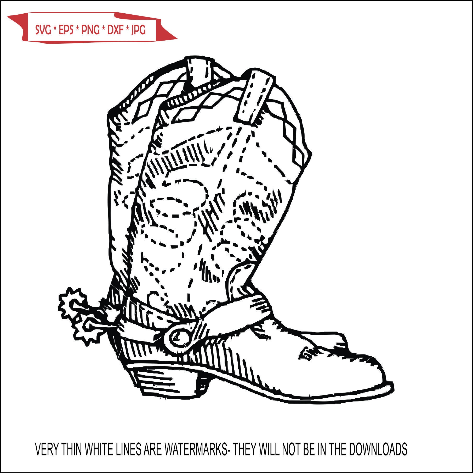 Rustic Western Boot Spur Farm Cowboy Cowgirl Rodeo Fashion Leather ...