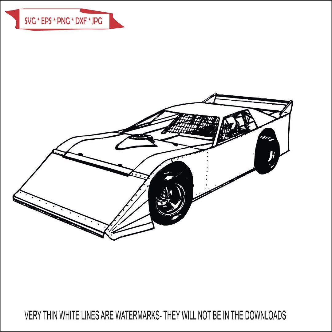 Race Car #4 Late Model Vehicle Motorsport Race Vehicle Speedway Track ...