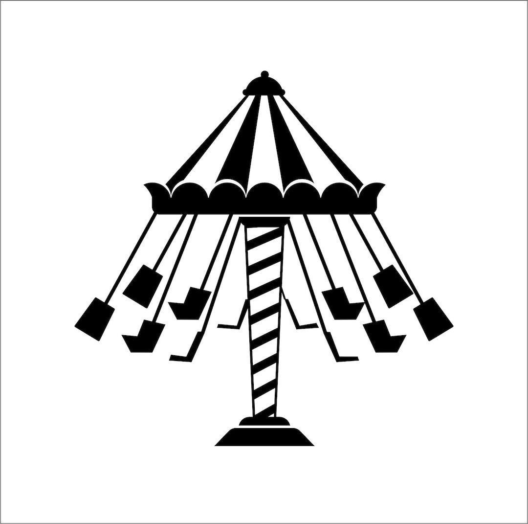 Simple Chair Swing Ride Carousel Fun Kids Fair Carnival Amusement Park ...