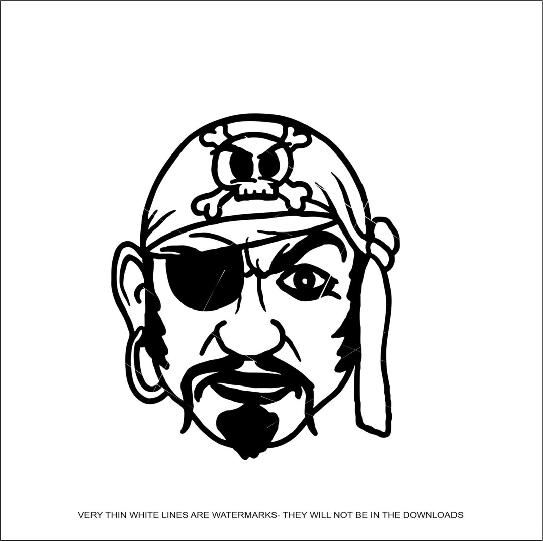 Pirate Face Eye Patch Hat Skull Mutiny Thief Steal Voyage Ocean Ship ...
