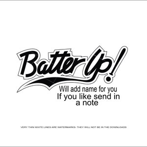 Batter up Umpire Softball Baseball Little League Sport Game Team * Cut ...