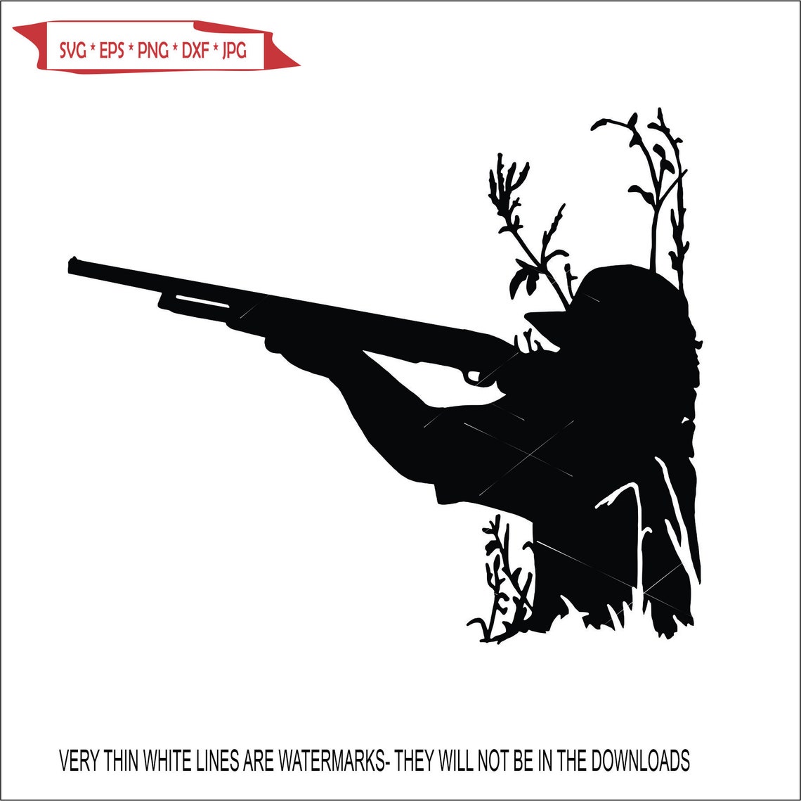 Duck Hunter Shooting Rifle Hunting Forest Animal Weeds | Etsy