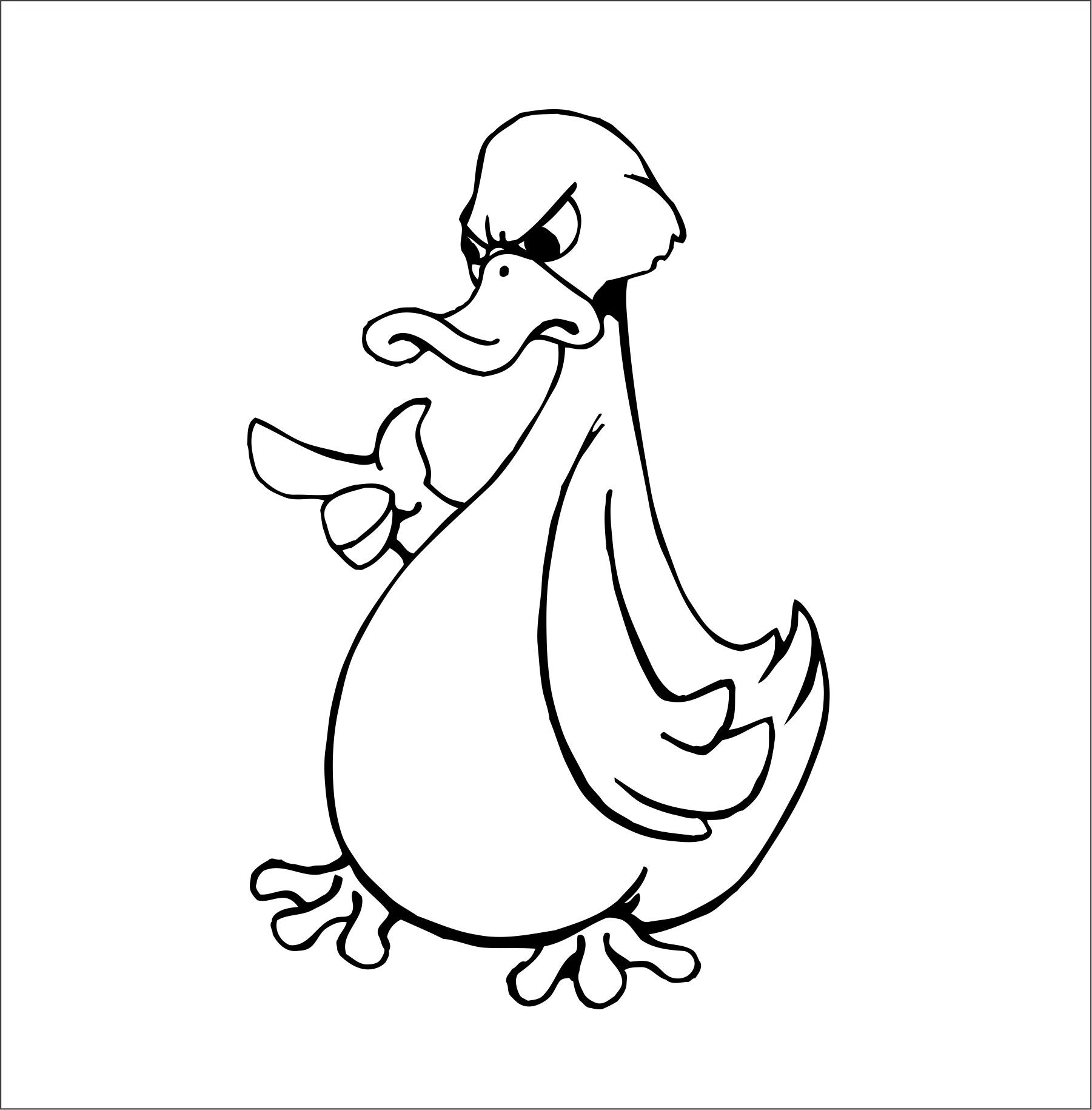 Duck Point Finger as Gun Cartoon Fictional Ducks Aquatic Birds Funny ...