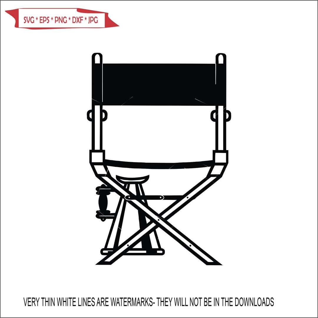 Movie Director Chair Megaphone Blowhorn Amplify Theatre Film Studio ...
