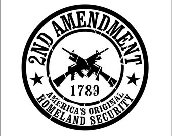 2nd Ammendment Homeland Security Svg - Etsy UK