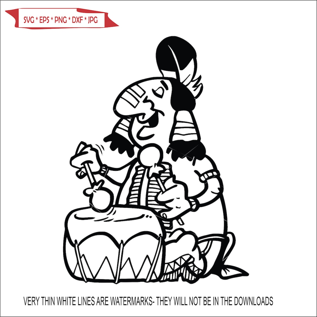 Indian Man Playing Drum Feathers Native American Heartbeat Earth Powpow ...