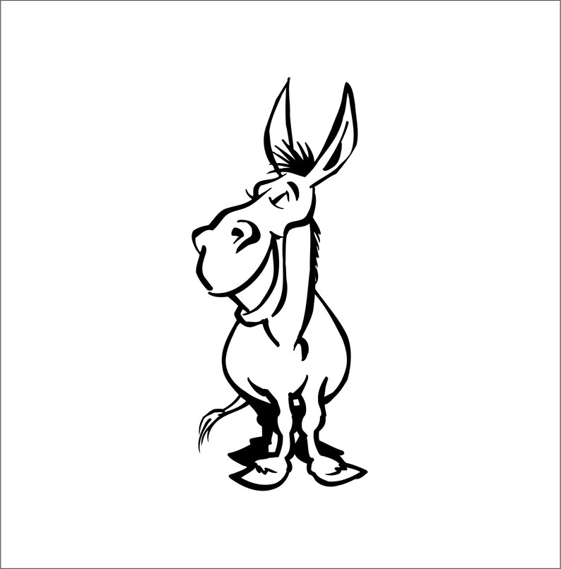 Funny Full Body MULE Donkey Jackass Cartoon Jackass Jenny Jack * Horse ...