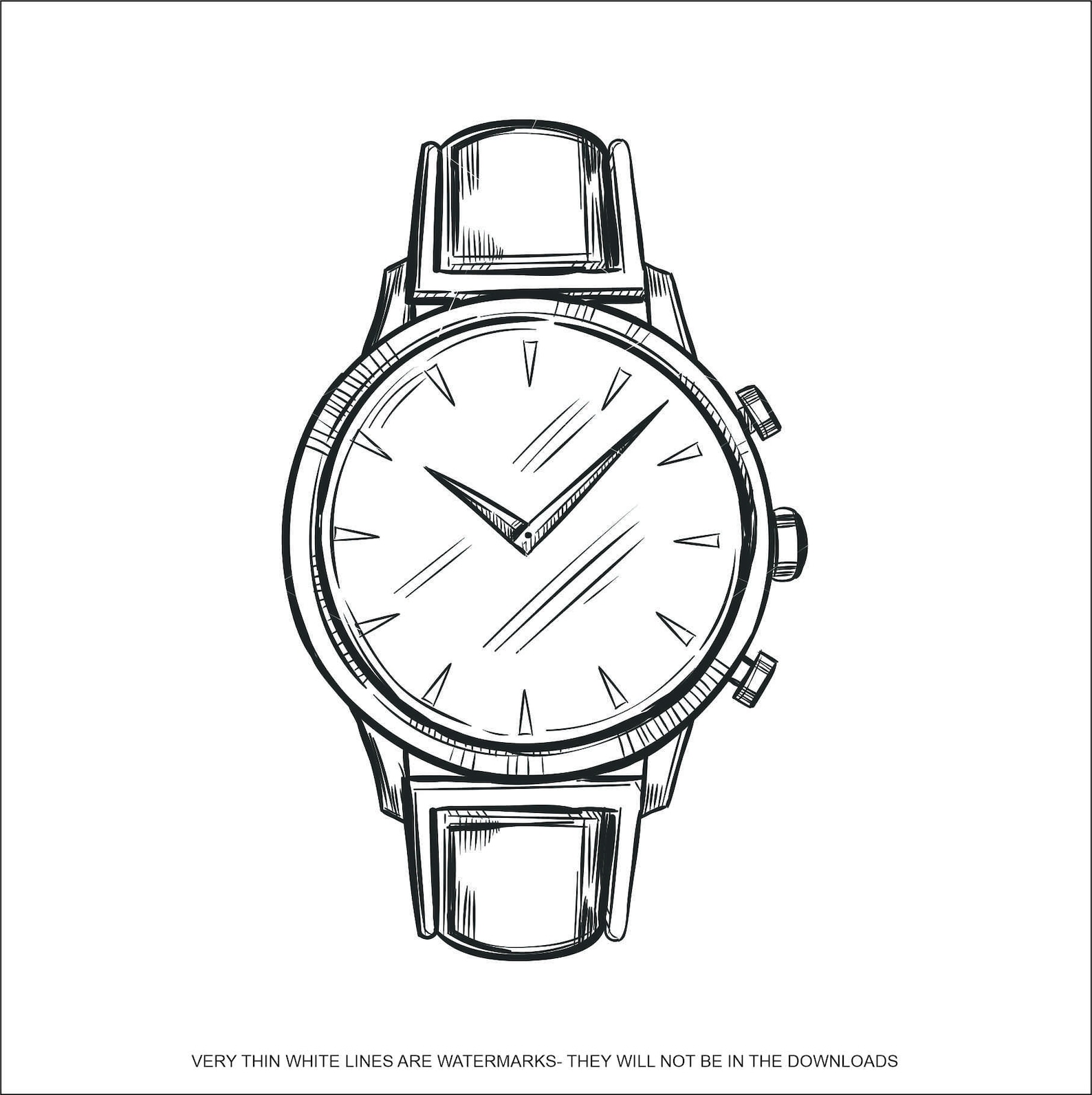 Wristwatch Tell Time Style Fashion Wrist Watch Hand Time Clock | Etsy