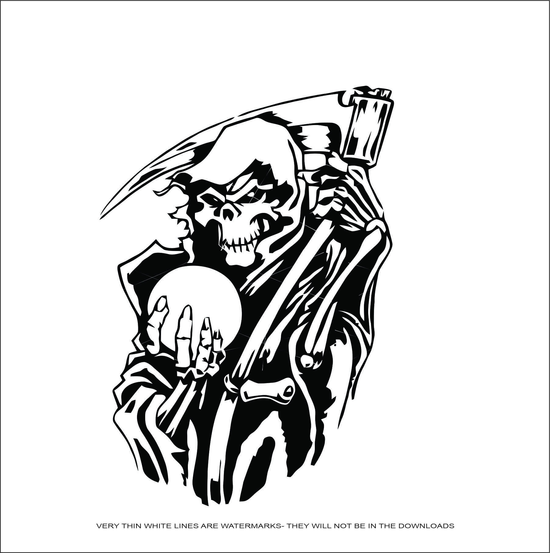 Crystal Ball Reaper Grim Grab #92 Evil Spirit Villain Death Sickle Kill ...