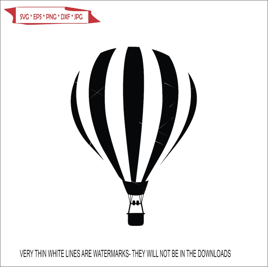 Simple Hot Air Balloon Air Transport Travel Journey Flame Liquid ...