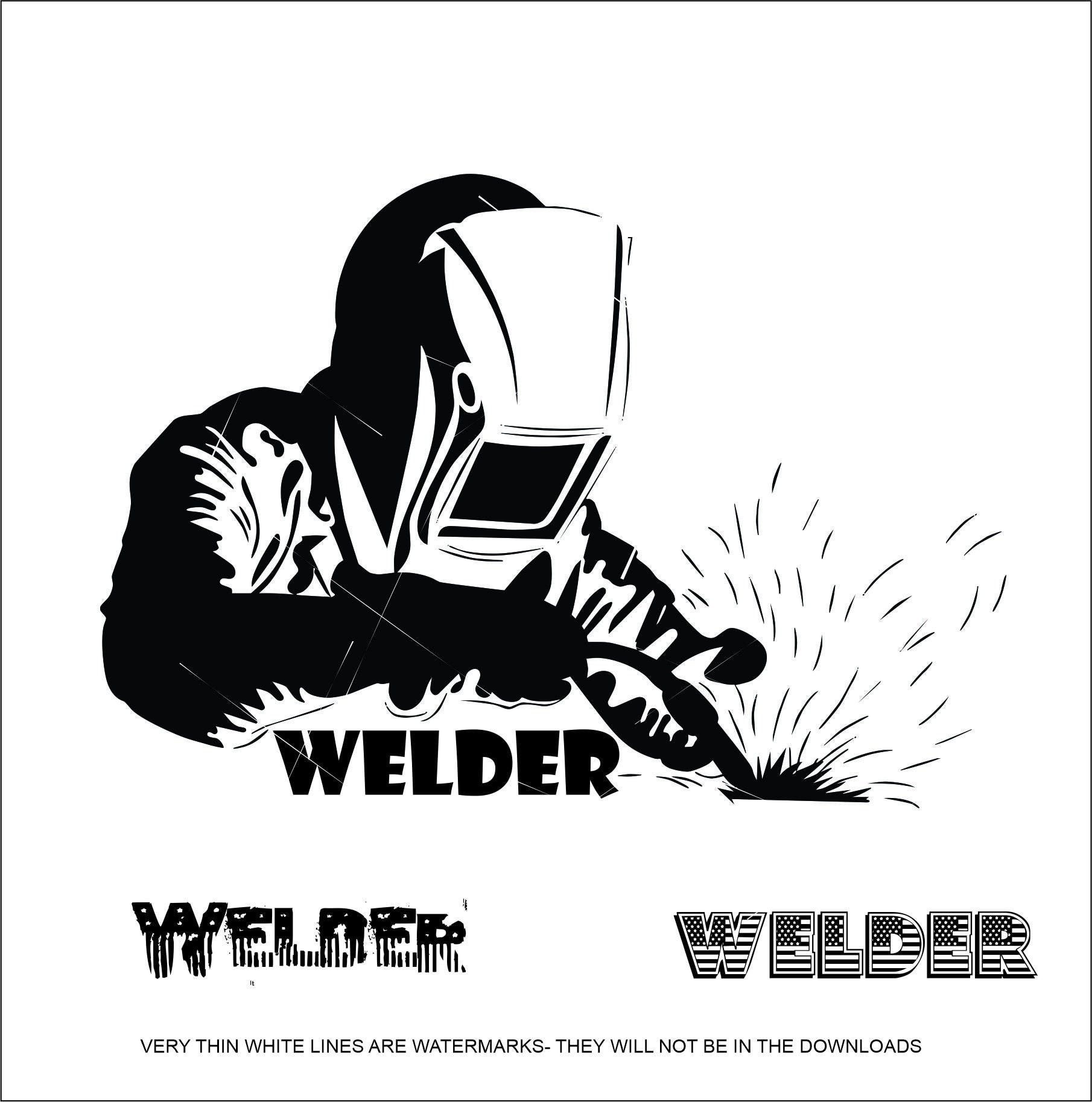 Word Welder 2 Man Sparks Flying Steel Metal Torch Mask Repair - Etsy
