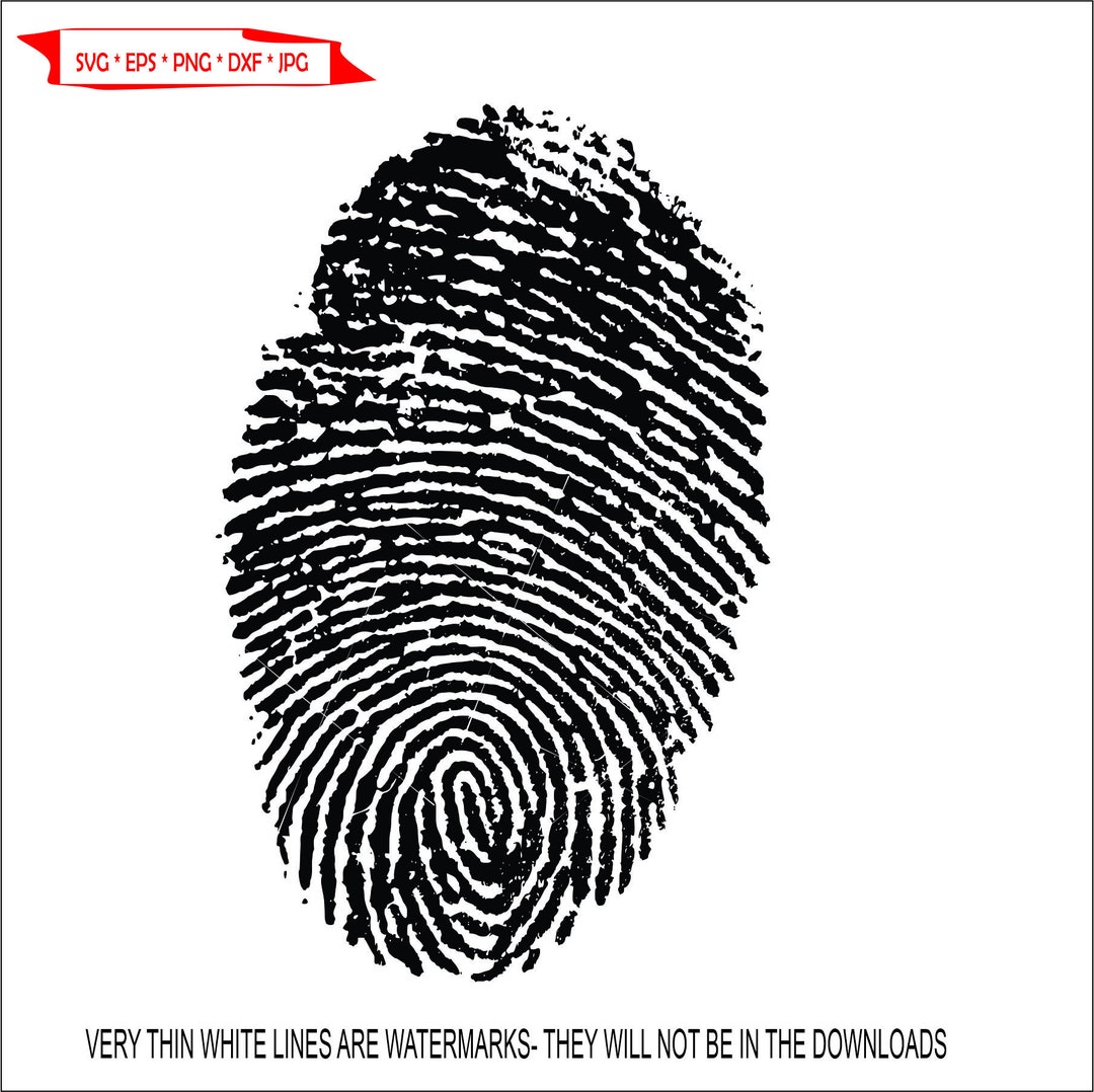 Thumb Finger Print #2 Impression Identification Ink Pad Police Forensic ...