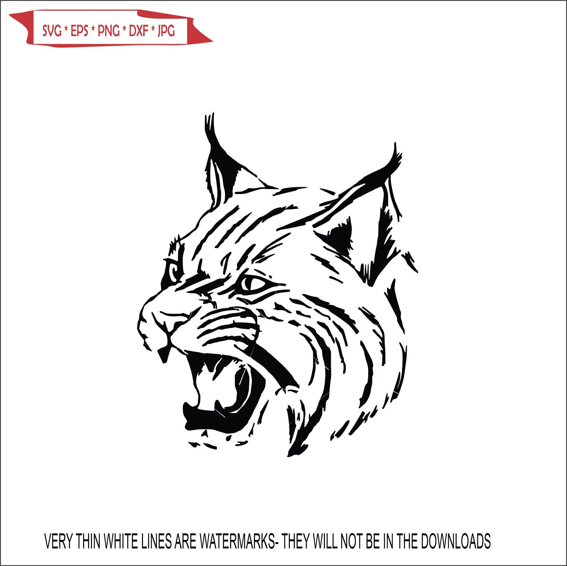 Bengal Bobcat Tiger Lynx Purr Growl Mountain Cat Fierce - Etsy