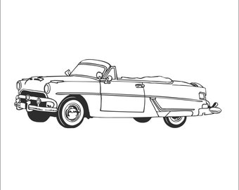 Convertible Car Svg | Etsy