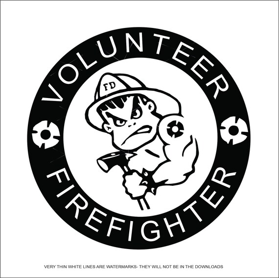 Volunteer Firefighter Fire Department Mean Boy Fireman Helmet | Etsy