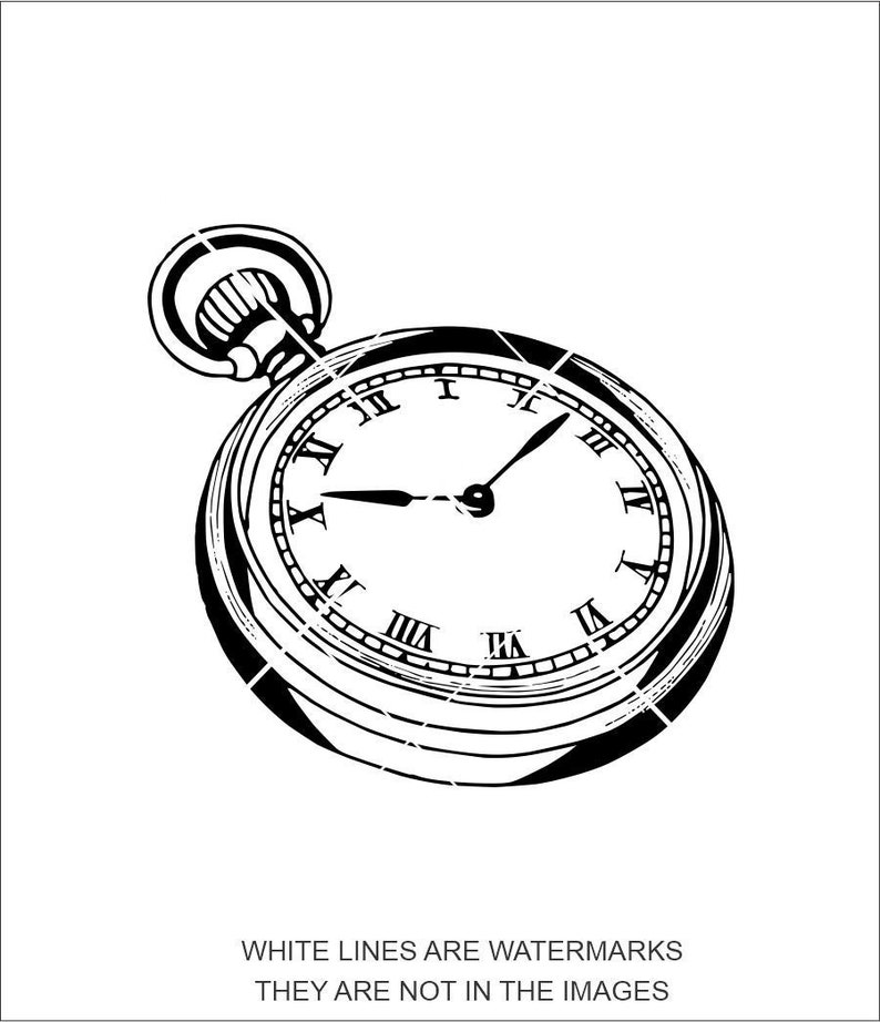 Pocket Watch Roman Numbers Tell Time Style Fashion Watch Hand Time ...