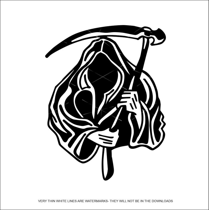 Black Cape Grim Reaper #3 Evil Spirit Villain Death Soul Sickle Kill ...