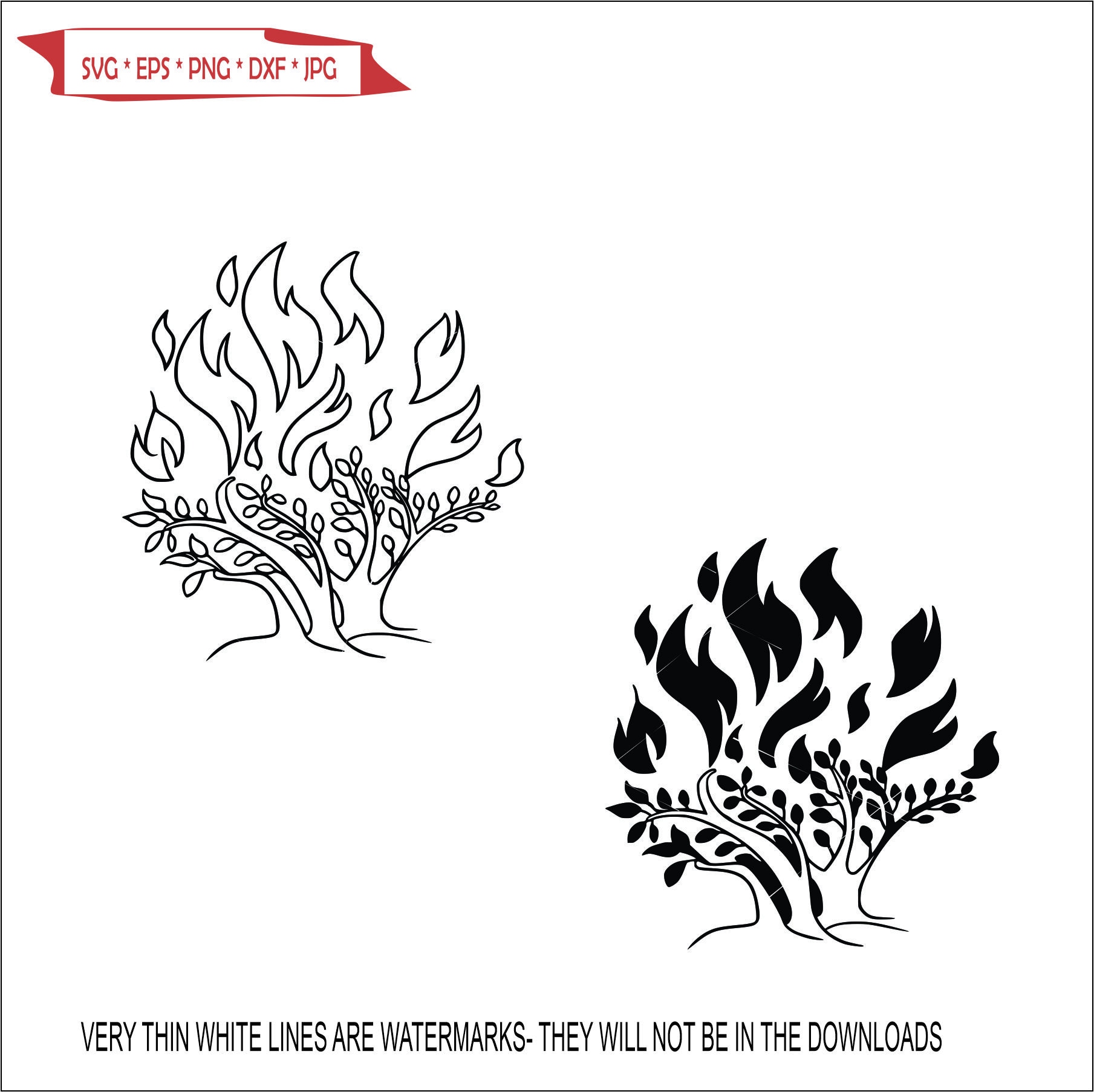 Burning Bush Clip Art