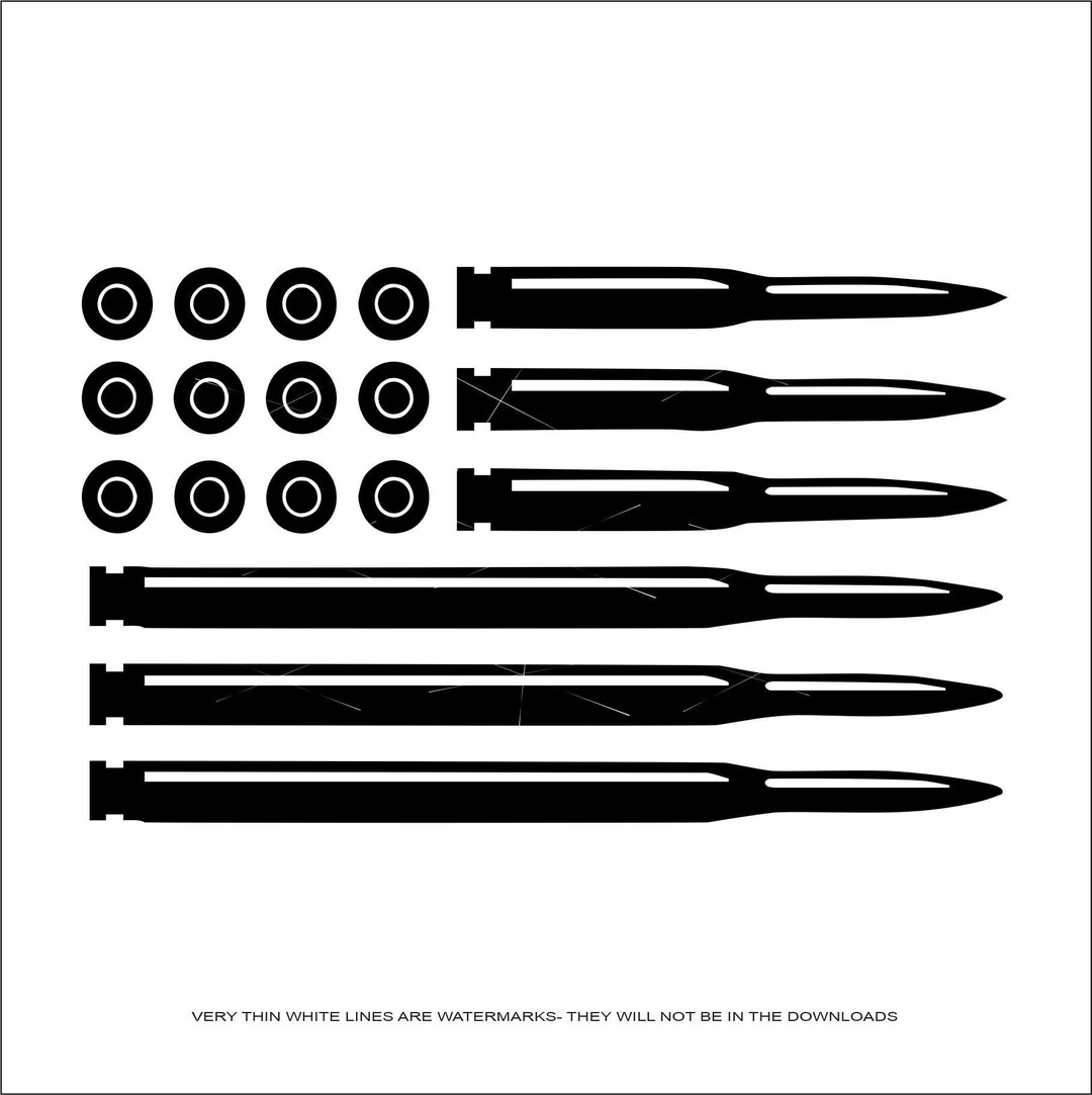 USA Flag Gun Bullets Ammo Protect USA Firearm American Weapon Stand ...