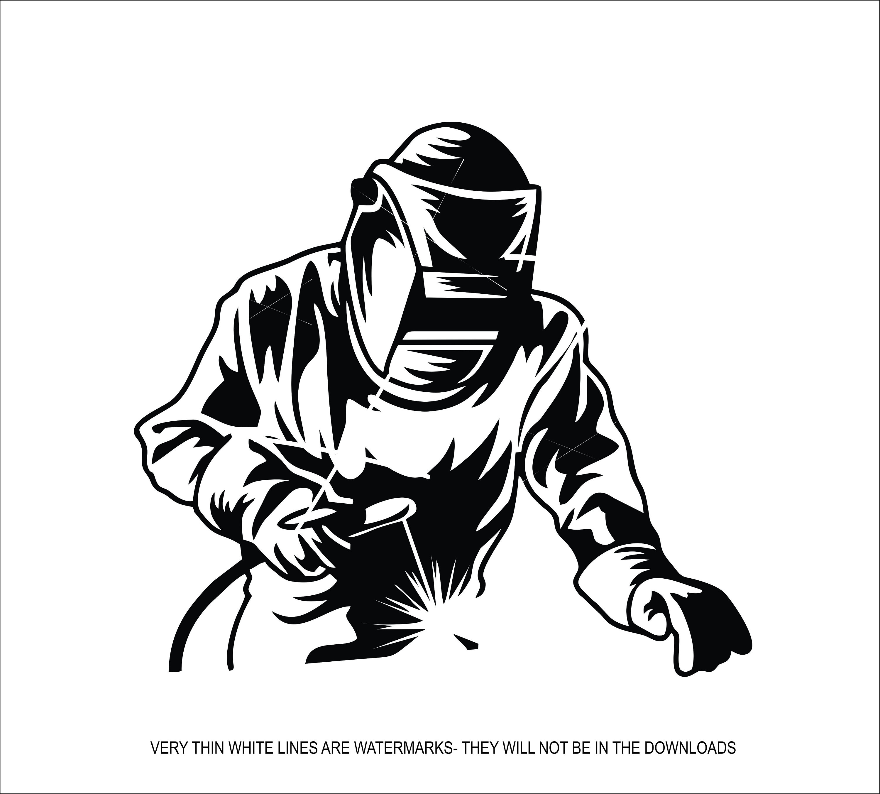 Welder Man Clipart Black