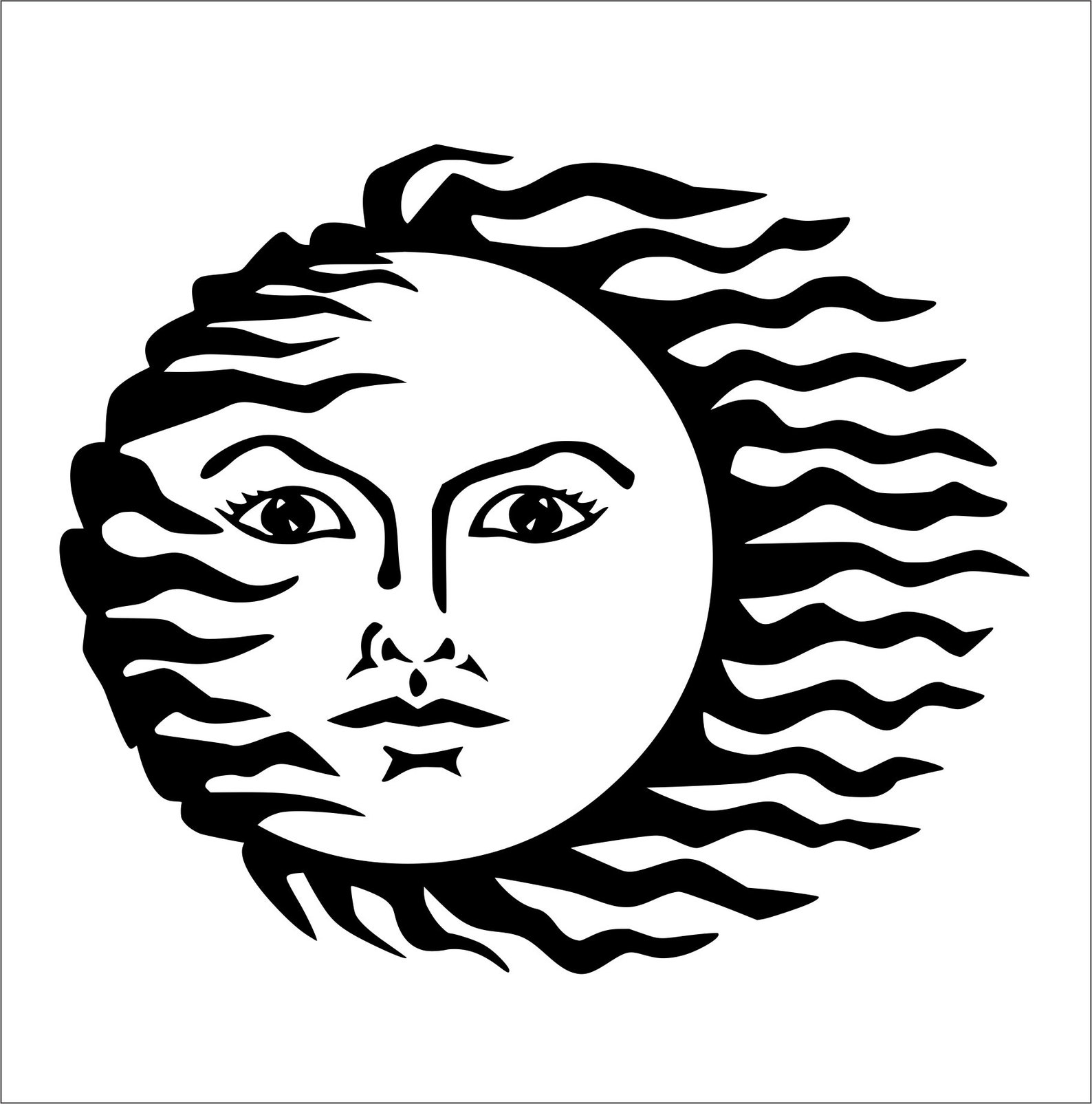 Sun Blown Face Rays Blowing Wind Wave Sunshine Shine Heat - Etsy